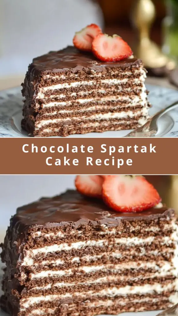 Chocolate Spartak Cake Recipe - Easy homemade recipes