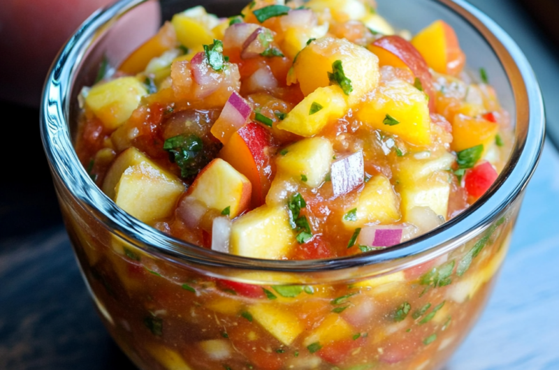 Fresh Peach Salsa Recipe - Easy Recipes Ideas