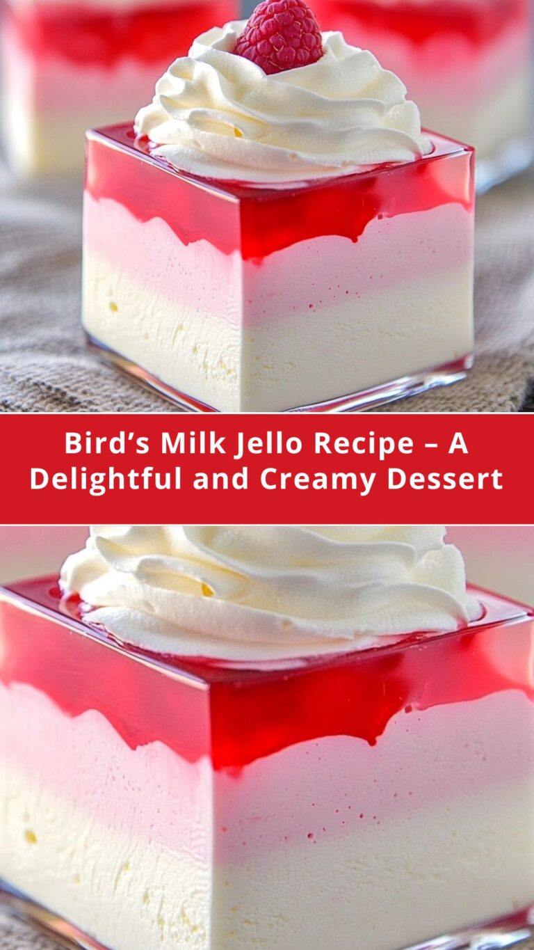 Bird’s Milk Jello Recipe – A Delightful and Creamy Dessert - Easy ...