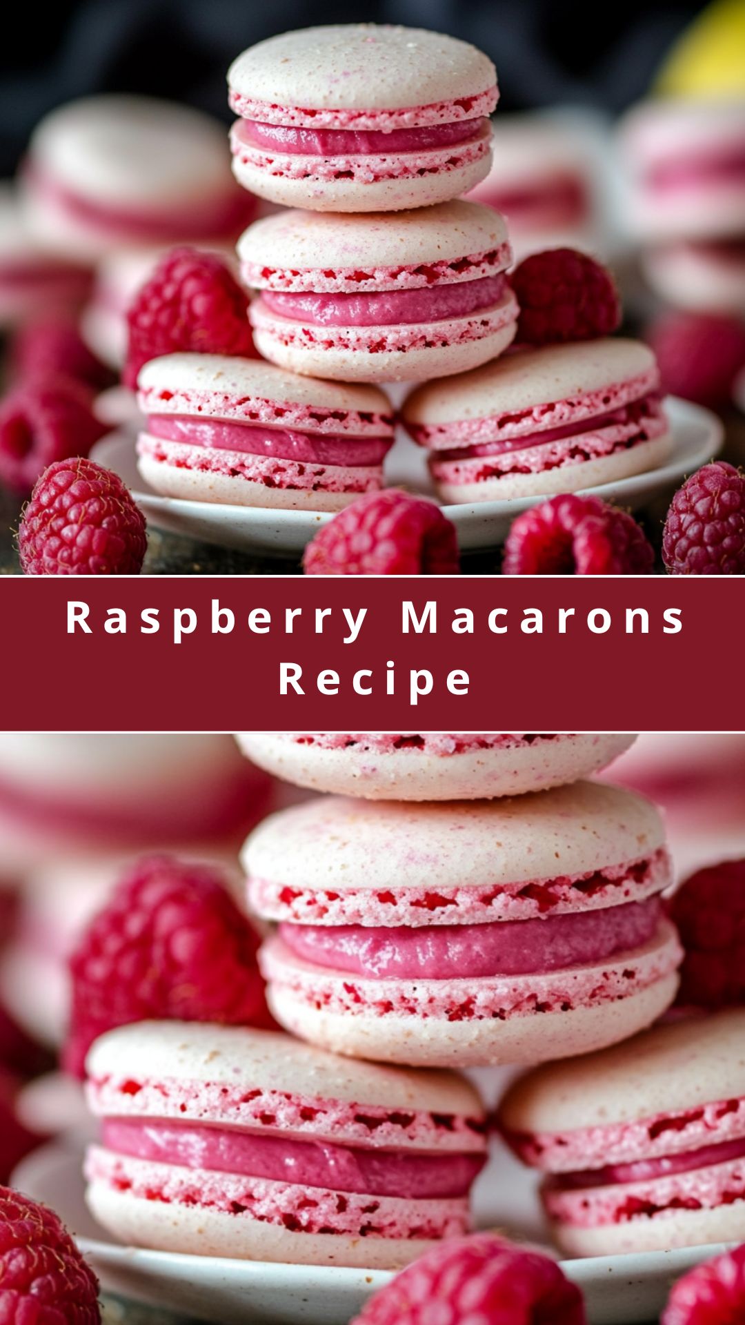 Raspberry Macarons Recipe - Easy homemade recipes