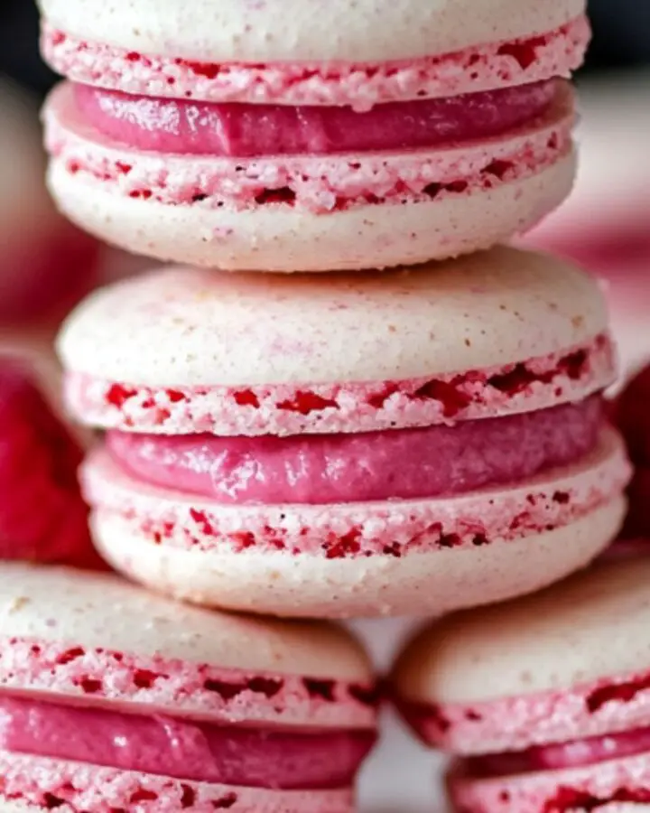 Raspberry Macarons Recipe - Easy homemade recipes