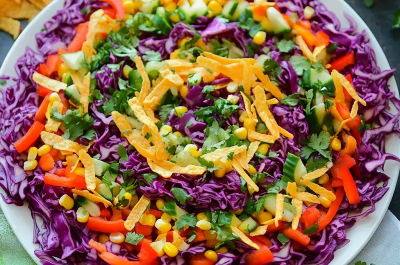 Red Cabbage Wreath Salad Recipe - Easy Recipes Ideas