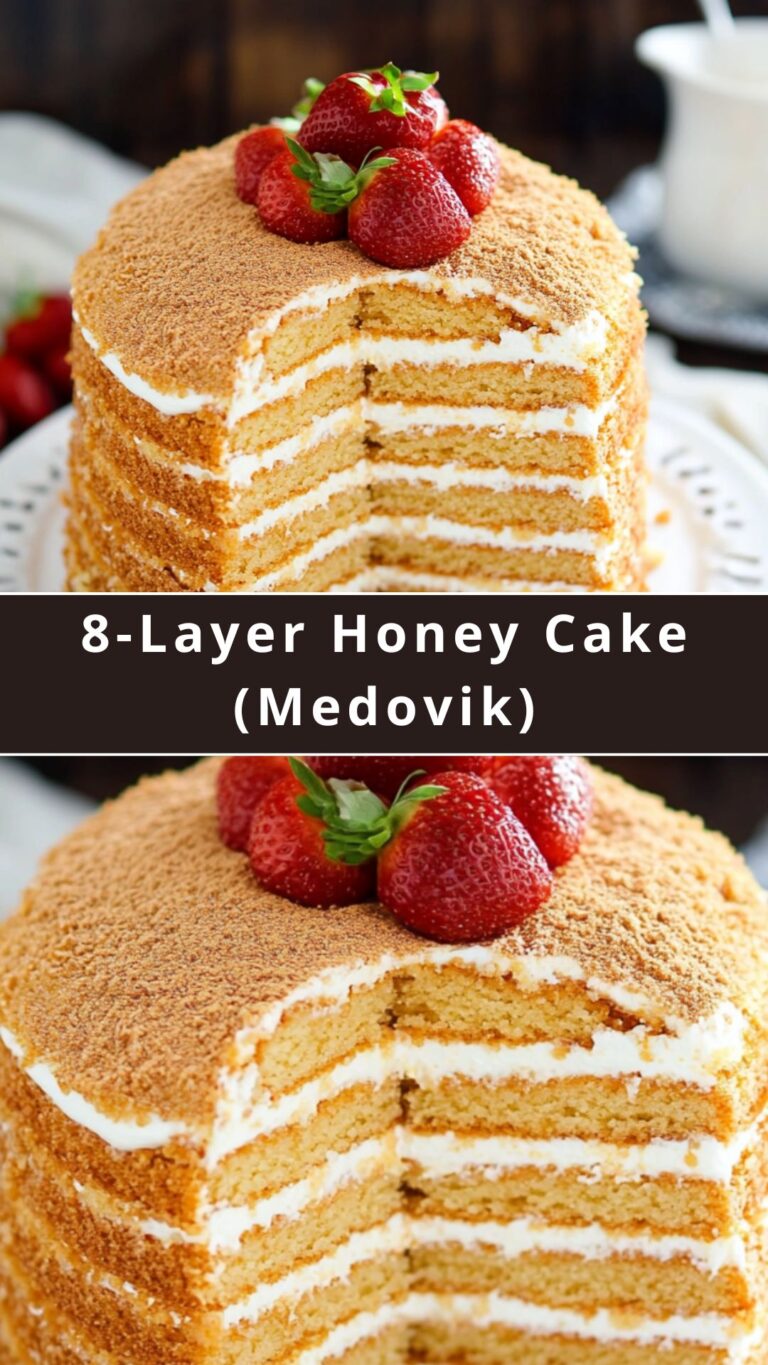 8-Layer Honey Cake (Medovik) - Easy Recipes Ideas