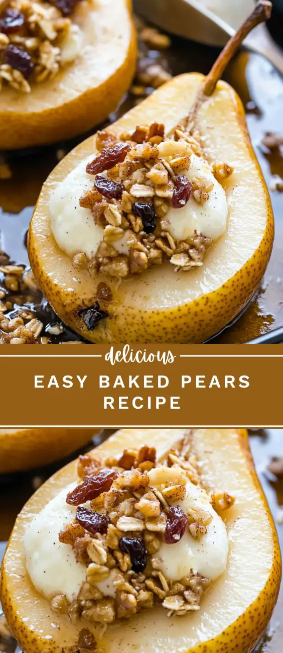 Easy Baked Pears Recipe - Easy Recipes Ideas
