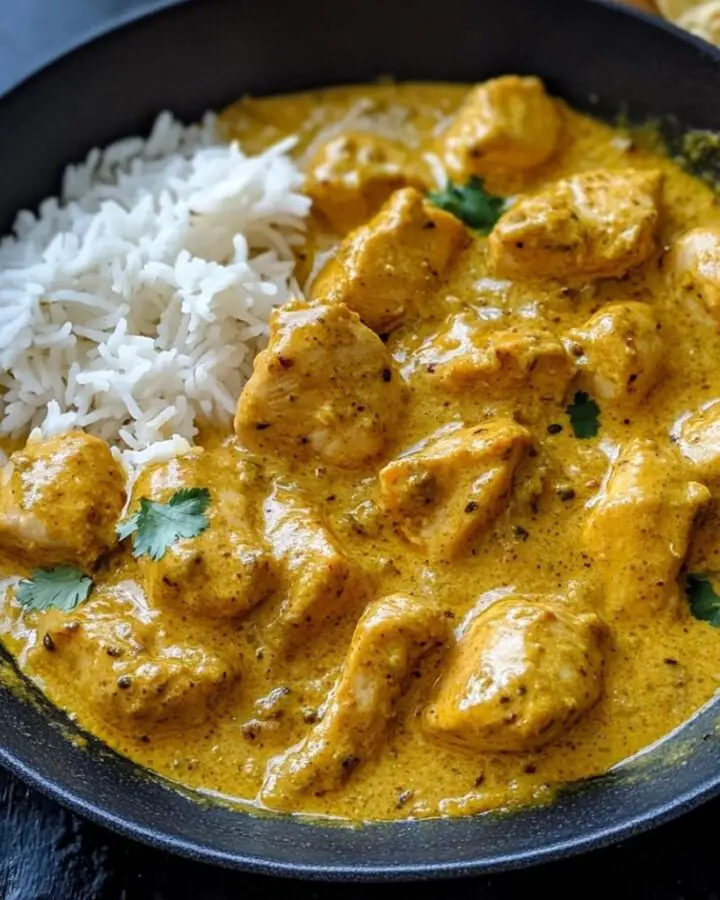 Easy Homemade Chicken Korma with Flatbread or Rice - Easy Recipes Ideas