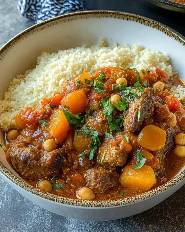 Slow Cooker Moroccan Lamb with Apricots - Easy Recipes Ideas