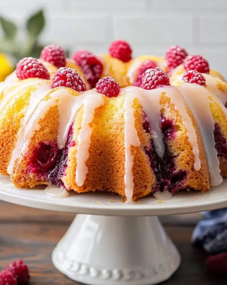 Lemon Raspberry Bundt Cake - Easy Recipes Ideas