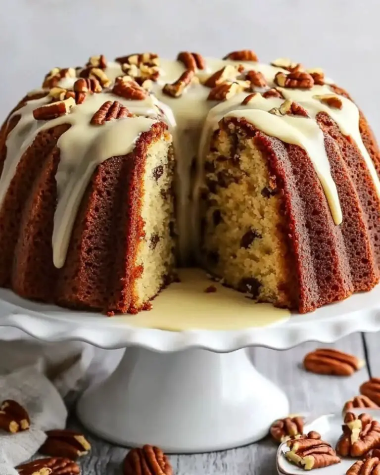 Maple Pecan Bundt Cake with Maple Cream Cheese Glaze - Easy Recipes Ideas