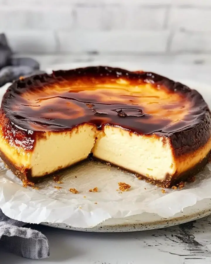 San Sebastian Cheesecake (Burnt Basque Cheesecake) - Easy Recipes Ideas