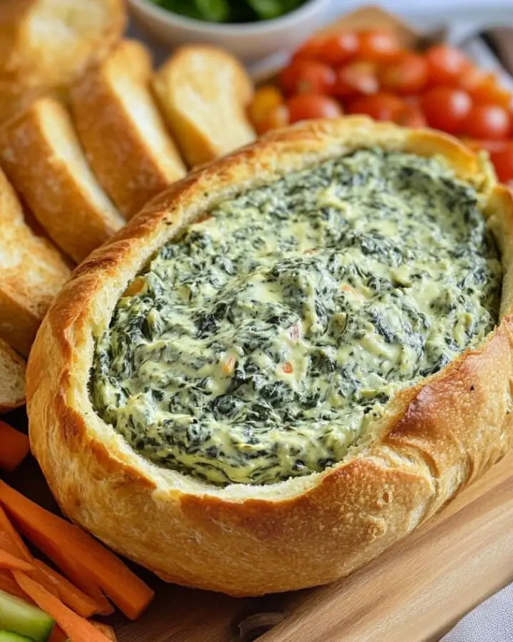 Creamy Spinach Cob Loaf - Easy Recipes Ideas