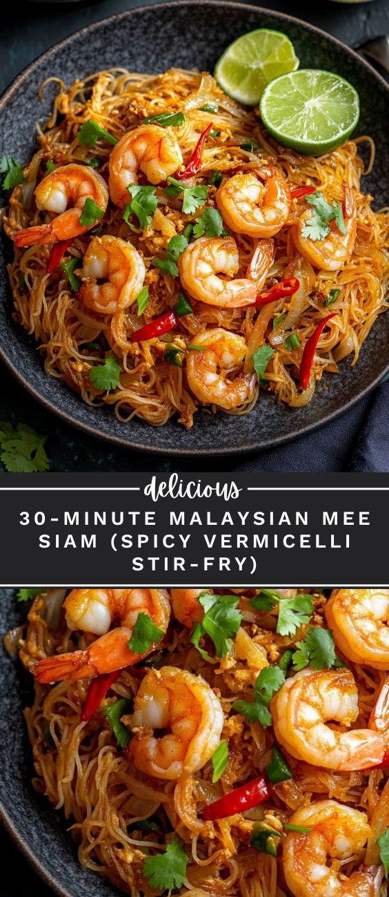 30-Minute Malaysian Mee Siam (Spicy Vermicelli Stir-Fry) - Easy Recipes ...
