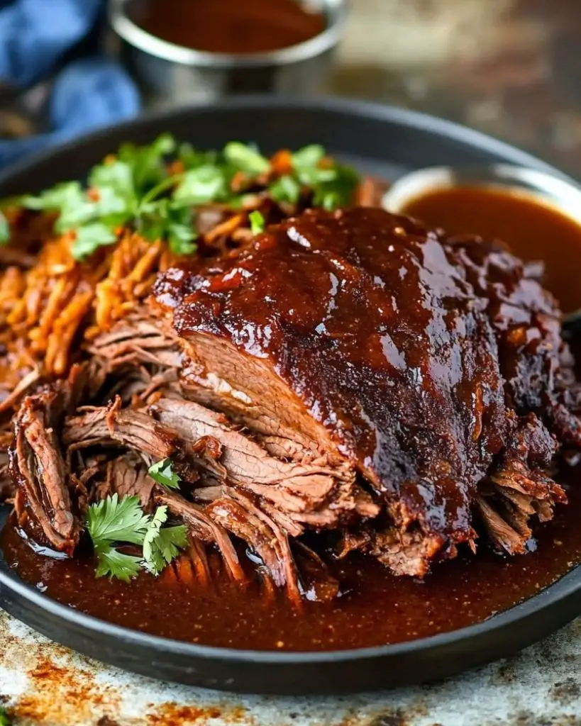 Caramelized Pulled Beef Brisket in a Rich Spicy Sauce - Easy Recipes Ideas