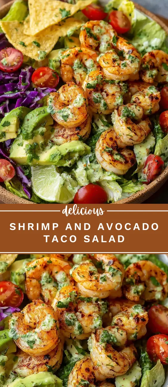 Shrimp and Avocado Taco Salad - Easy Recipes Ideas