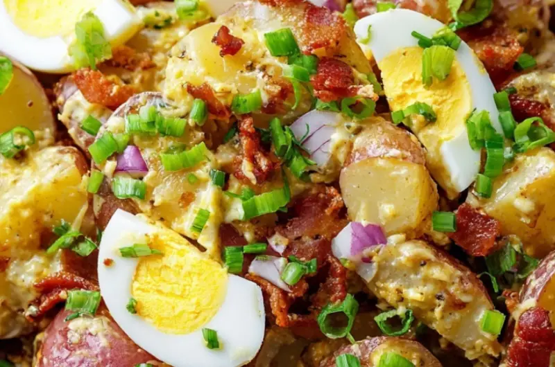 Red Skinned Potato Salad (Mayo-Free) - Easy Recipes Ideas