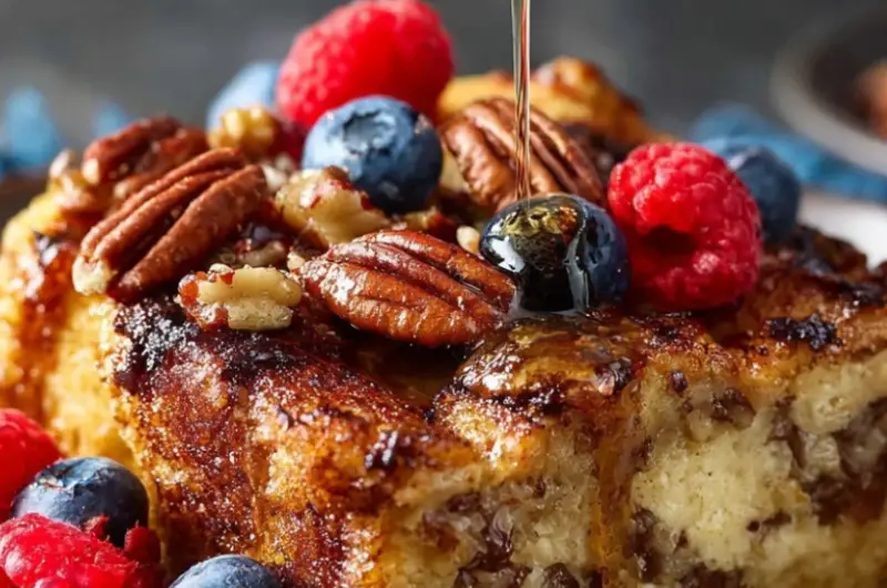 Gluten-Free French Toast Casserole with Butter-Pecan Maple Syrup - Easy ...