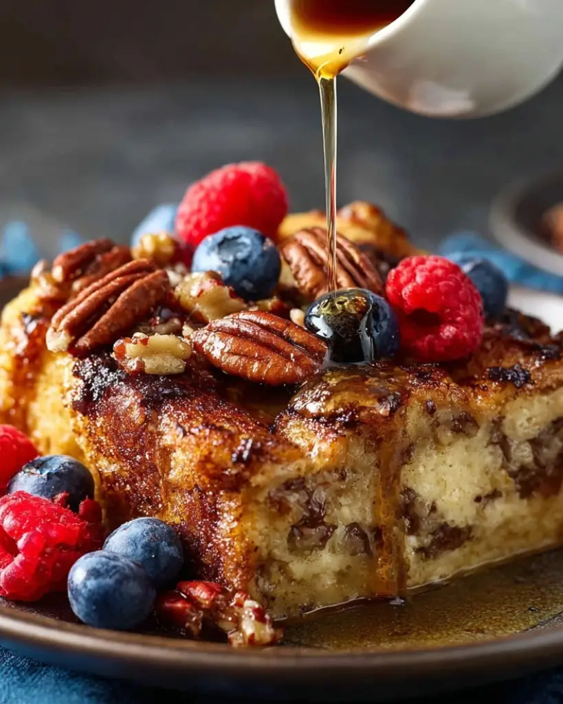 Gluten-Free French Toast Casserole with Butter-Pecan Maple Syrup - Easy ...