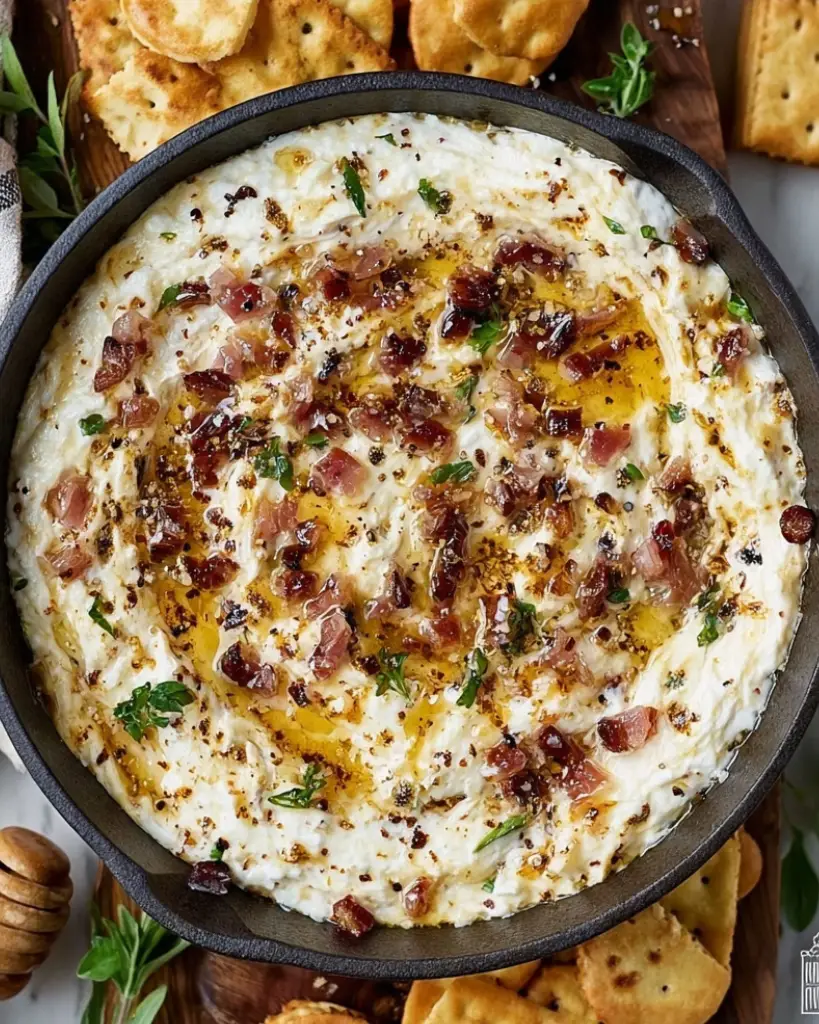 Roasted Garlic and Prosciutto Cream Cheese Dip with Hot Honey - Easy ...