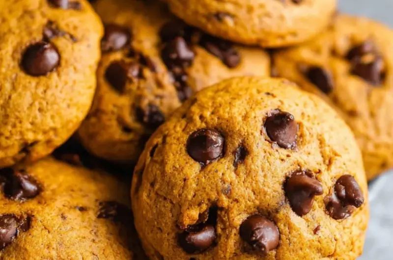 Pumpkin Chocolate Chip Cookies - Easy Recipes Ideas
