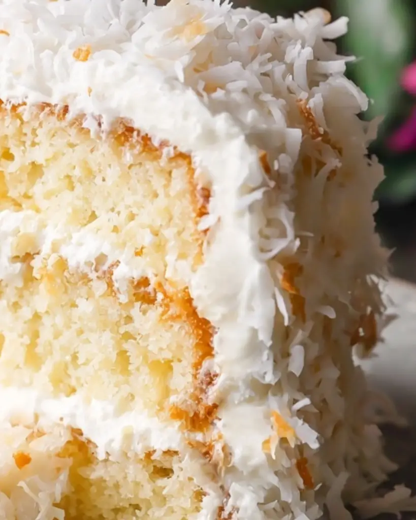 Coconut Cake with Pineapple Filling - Easy Recipes Ideas