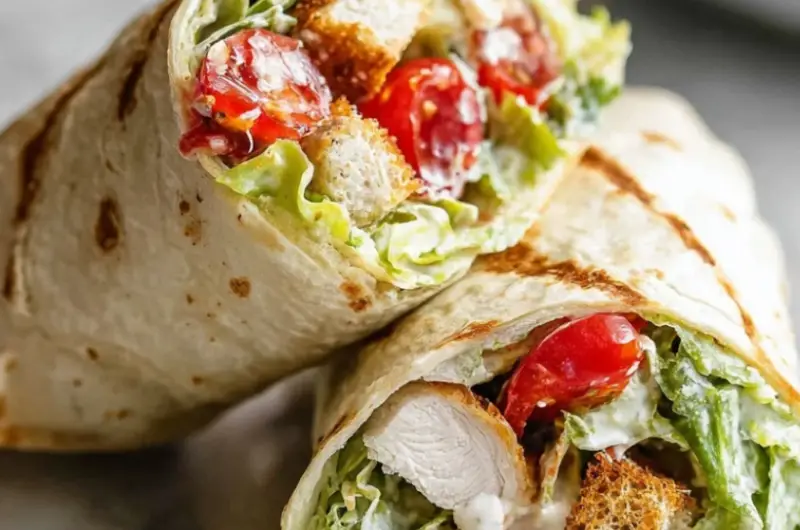 Chicken Caesar Wraps - Easy Recipes Ideas