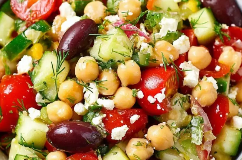 Greek Chickpea Salad - Easy Recipes Ideas