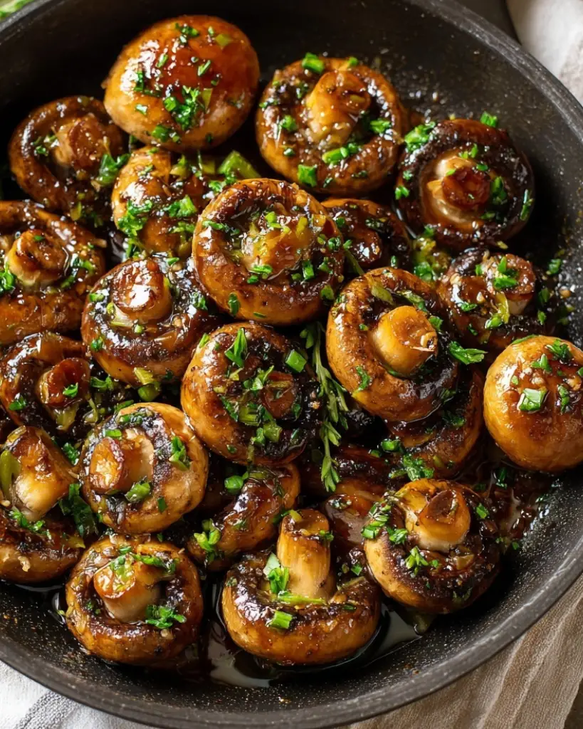 Garlic Butter Soy-Glazed Mushrooms - Easy Recipes Ideas