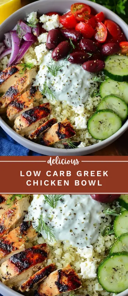 Low Carb Greek Chicken Bowl - Easy Recipes Ideas