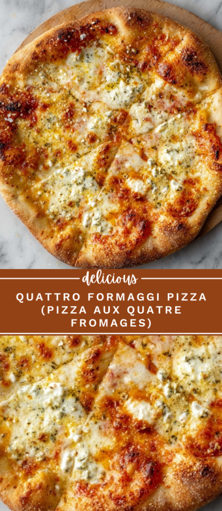 Quattro Formaggi Pizza (Pizza aux Quatre Fromages) - Easy Recipes Ideas