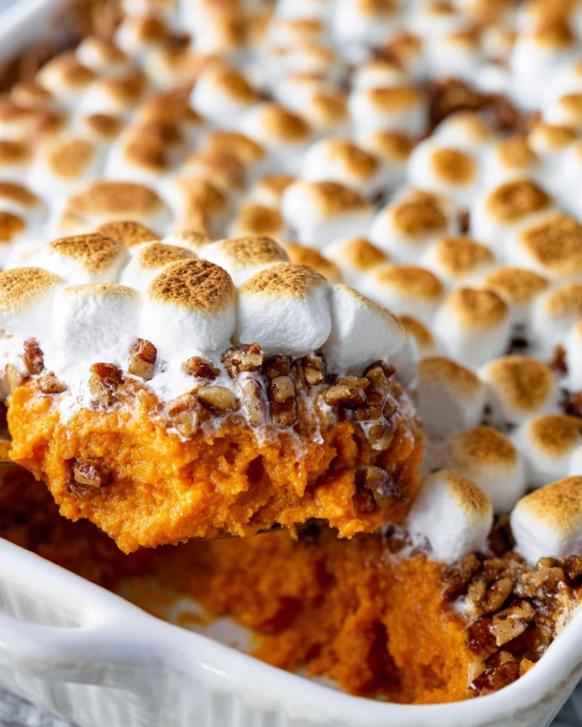 Sweet Potato Casserole with Marshmallows - Easy Recipes Ideas